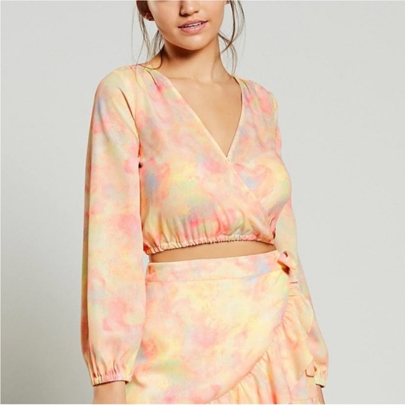 Chelsea & Violet | Tops | Chelsea And Violet V Neck Surplice Crop Top ...